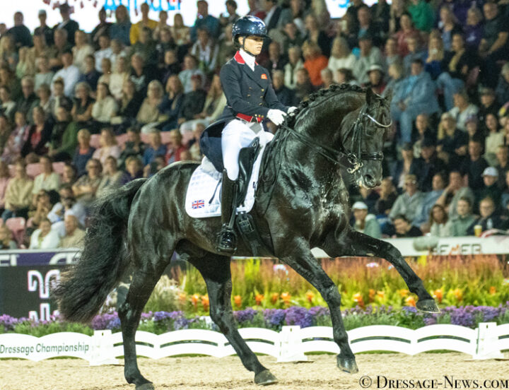 "Lottie" Fry & Glamourdale Score 90% to Win World Dressage Grand Prix ...